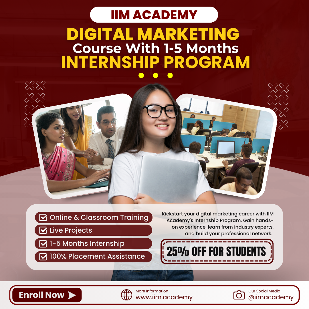 Best Digital Marketing Internship Program | IIM Academy | 2024